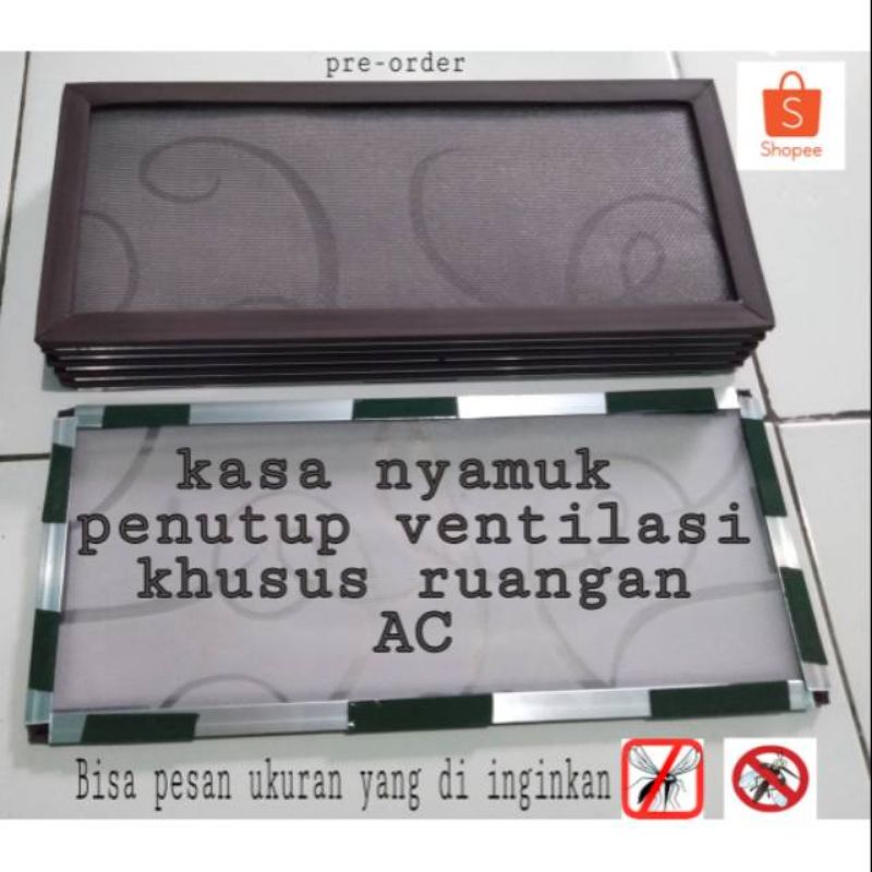 Jual Kasa nyamuk penutup lubang angin untuk ruangan ac custom ukuran ...