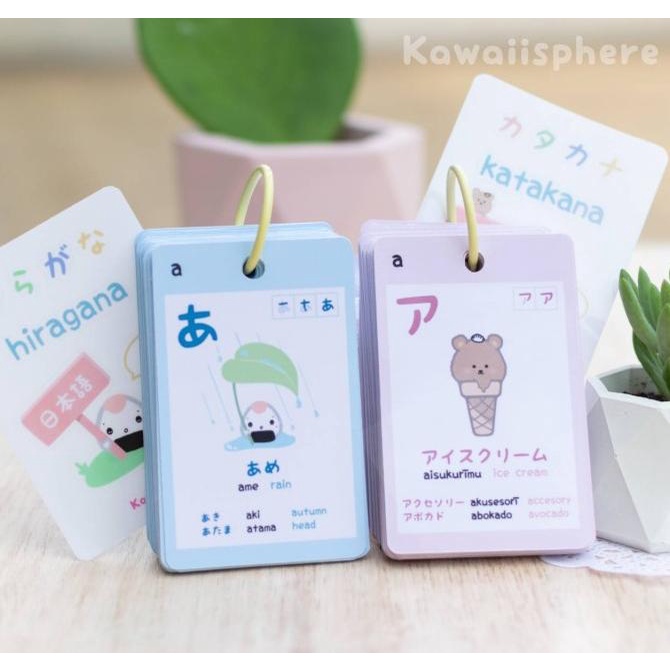 Jual Diskon Hiragana / Katakana Flash Card | Learn Japanese Kana ...