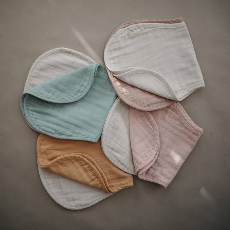 Jual FORYOU - 100% ORGANIC COTTON BABY BURPY BIBS - PLAIN | SLABBER ...