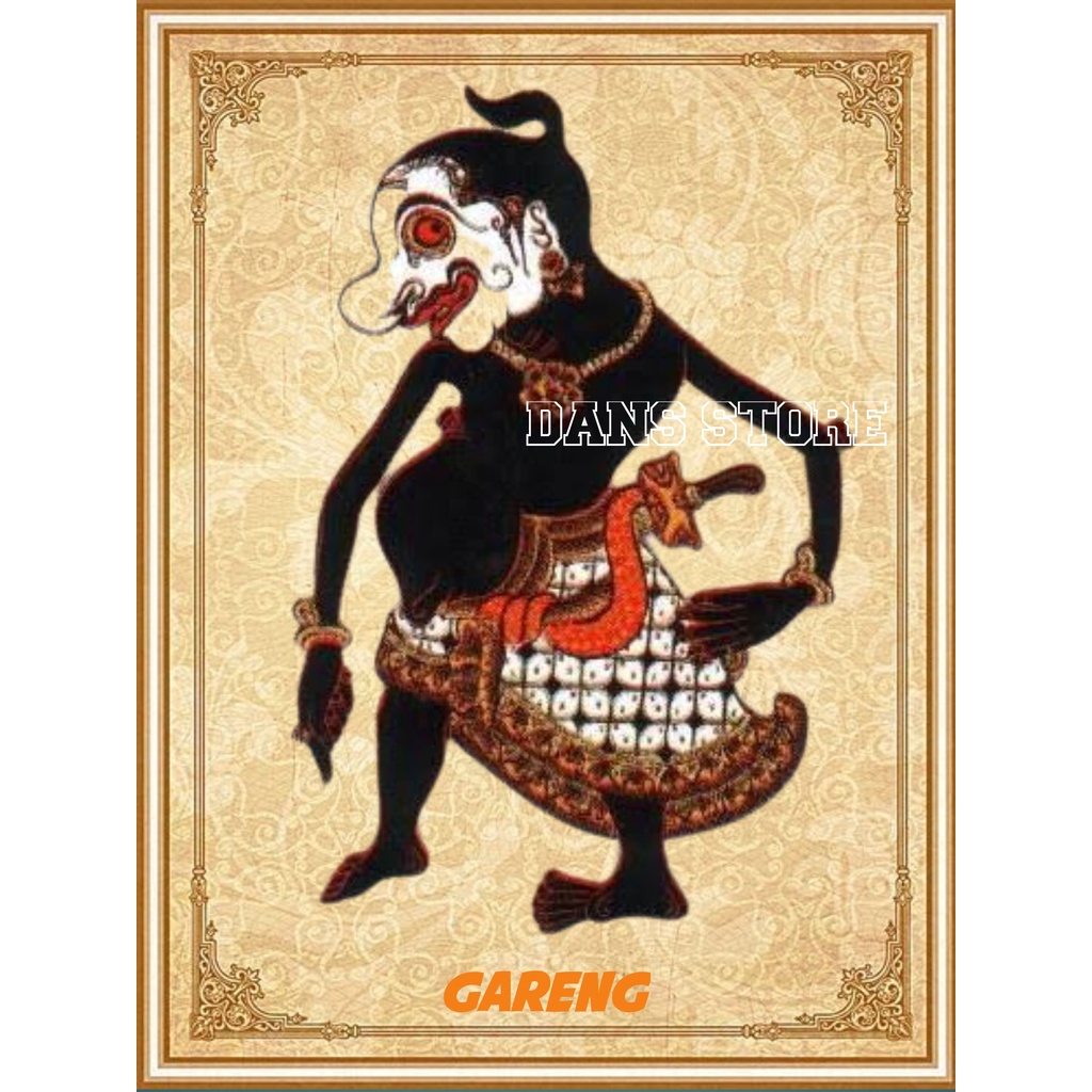Jual Poster Wayang Kulit Gareng Untuk Hiasan Dinding Sebagai Pajangan ...
