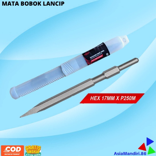 Jual Mata Bor Bobok Beton Lancip 17x250mm / YUKIDO ELECTRIC HAMMER ...