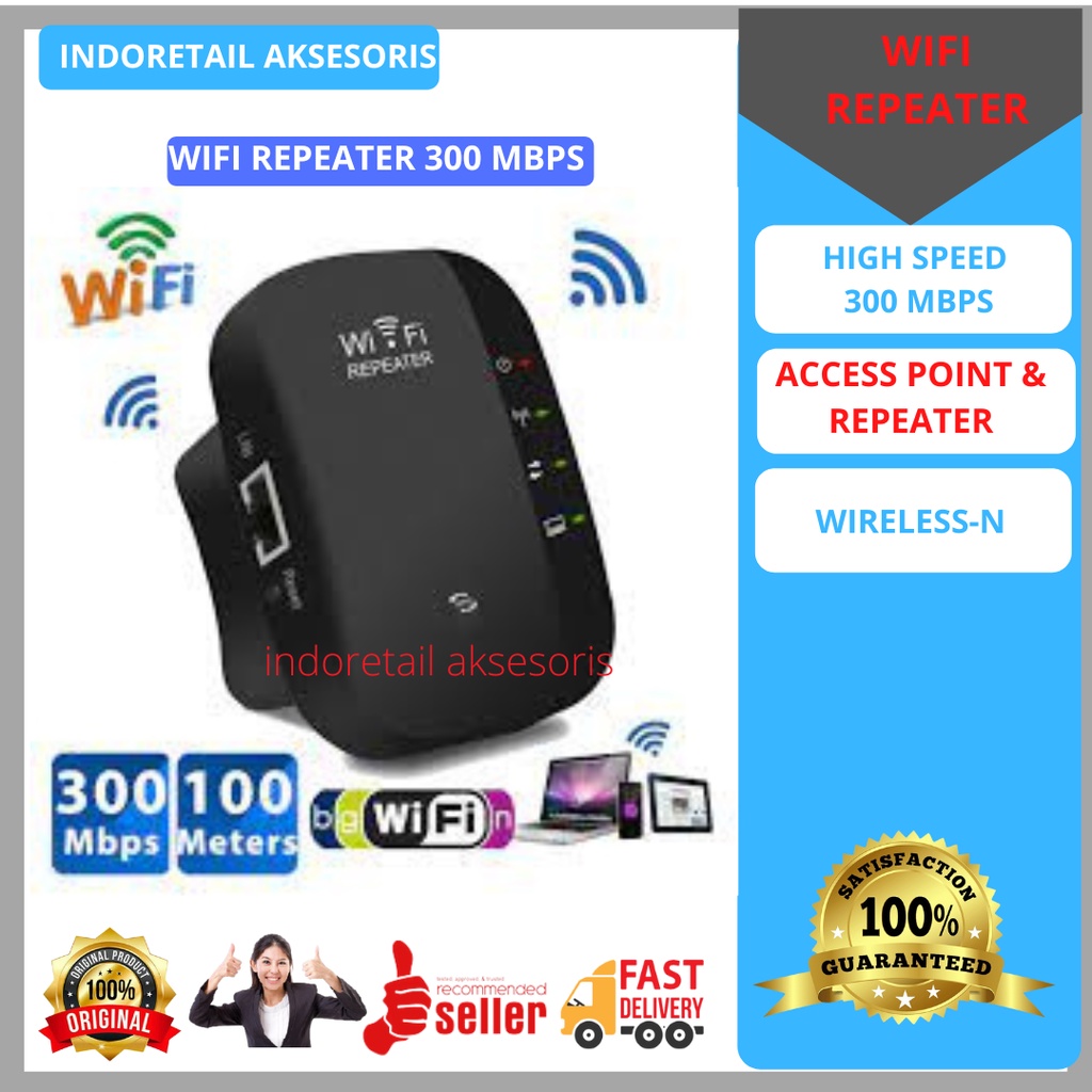 Jual Wifi Range Extender Router WiFi Repeater Relay 300 Mbps Access ...