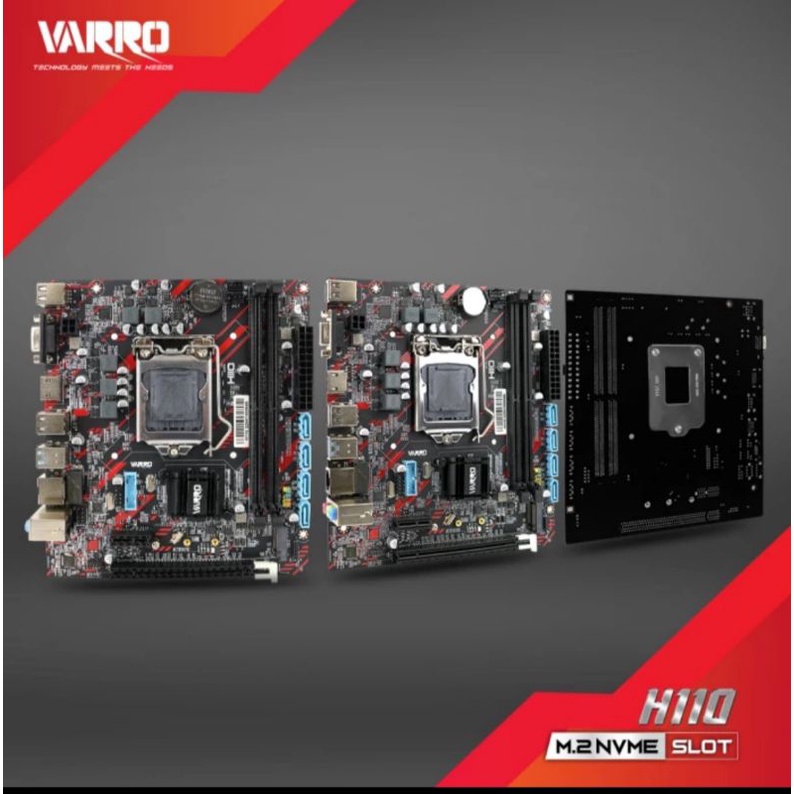 Jual Motherboard Varro H110 DDR4 NVME Socket LGA 1151 | Shopee Indonesia
