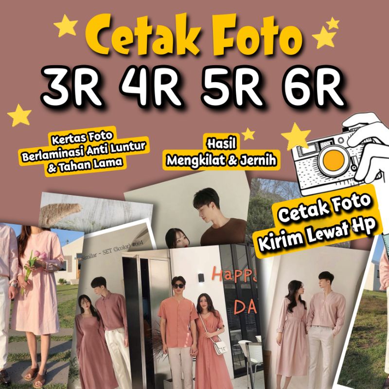 Jual Cetak Foto ukuran 3R 4R 5R 6R Bandung | Shopee Indonesia