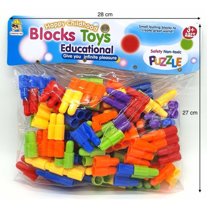 Jual Block Pipa Puzzle Lego Brick Mainan Edukasi Anak Ukuran Besar ...