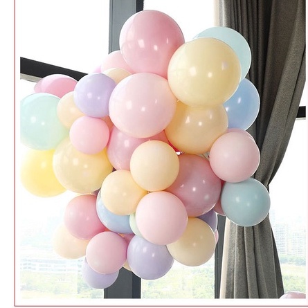 Jual BALON MACARON 12 INCH / BALON WARNA PASTEL isi 100pcs | Shopee ...