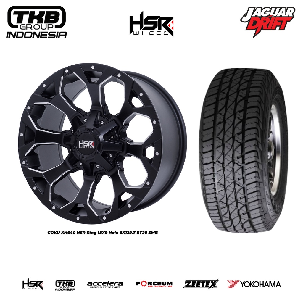 Jual Promo Paket Velg Hsr Goku R18 Ban Accelera Omikron A/T 265 60 R18 ...