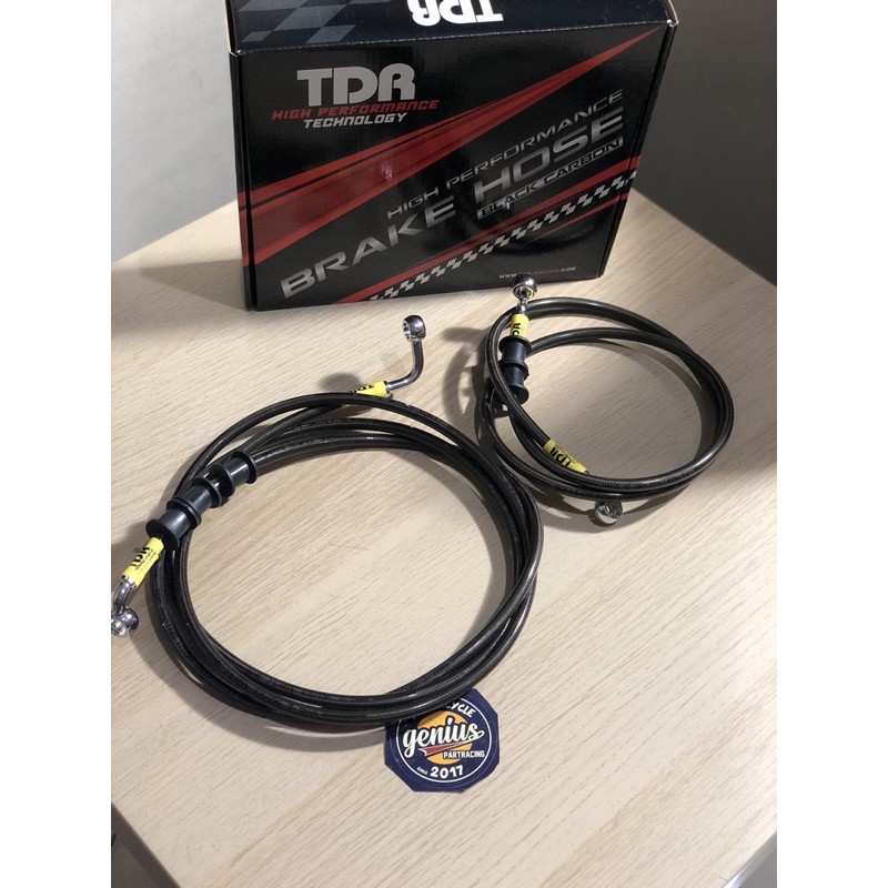 Jual SELANG REM NMAX 155 - NEW NMAX NON ABS BLACK CARBON DEPAN & BELAKANG - TDR ORIGINAL RACING ...