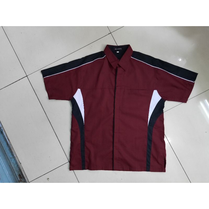 Jual KEMEJA RACING/ KEMEJA KERJA SERAGAM KANTOR KERJA/ KOMBINASI BAJU ...
