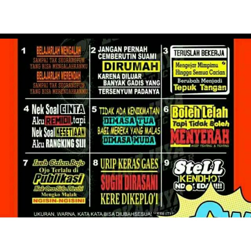 Jual stiker kata | Shopee Indonesia