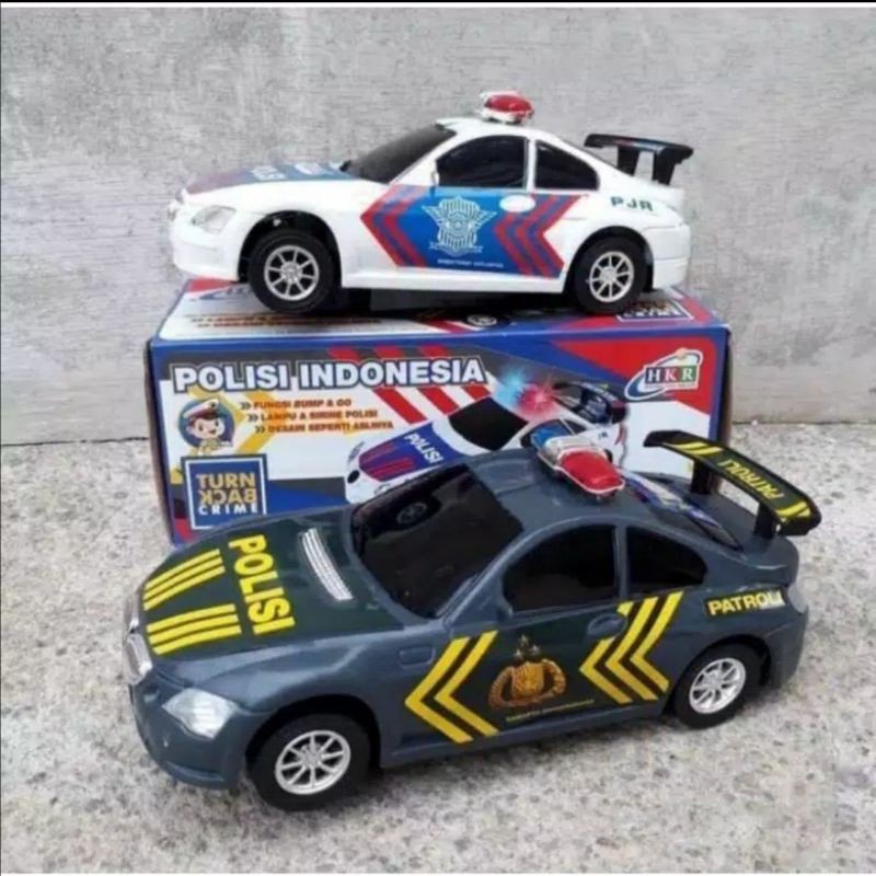 Jual mainan mobil polisi Indonesia menggunakan baterai | Shopee Indonesia