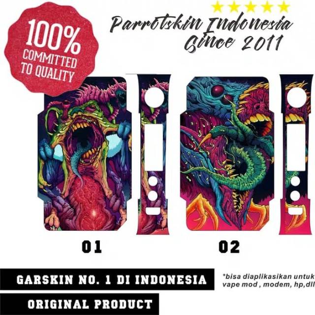 Jual Garskin skin voopoo drag v2 mod monster liquid ed - free custom ...