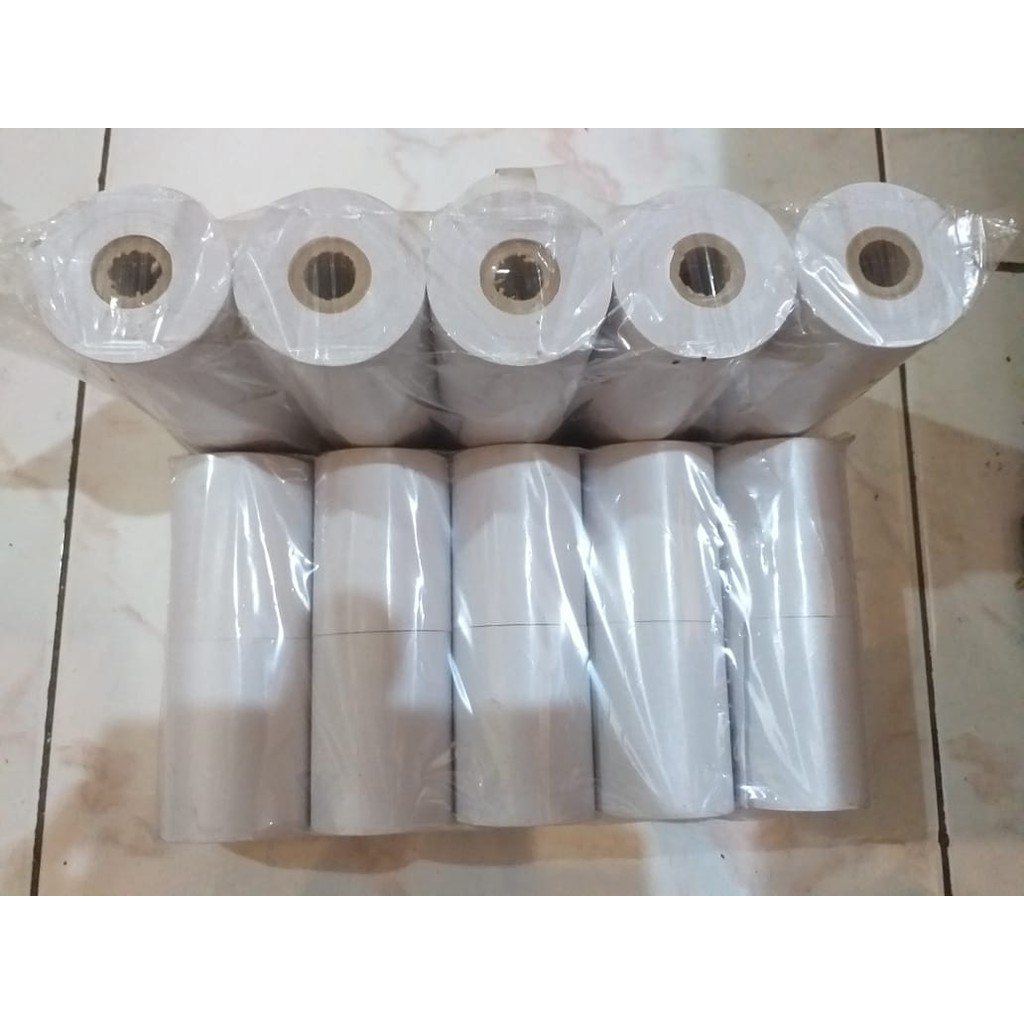 Jual Kertas Kasir Struk Paper Roll HVS 1ply 75x60mm POS Printer Dot ...