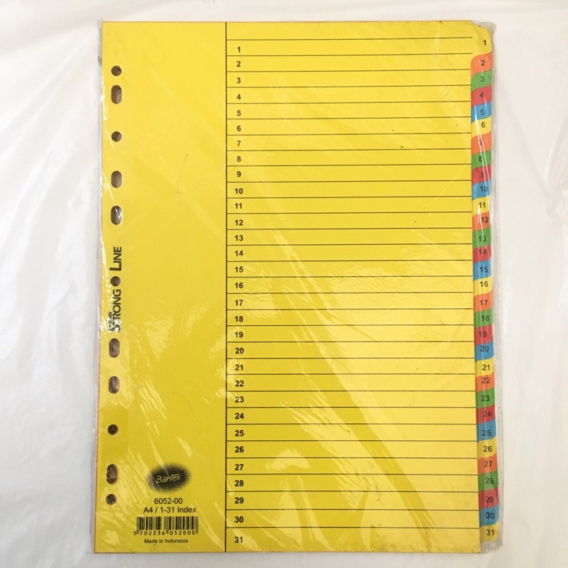 Jual Bantex 6052 Divider/Pembatas/Sekat 31 tab A4 | Shopee Indonesia