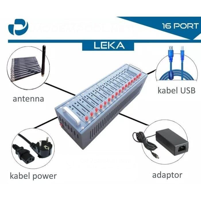 Jual Modem | Modem Leka 16 Port Usb Modem Pool Simbox Zp-169 16Port | Shopee Indonesia