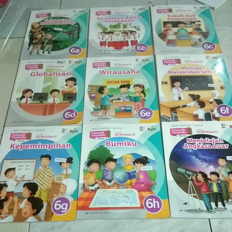 Jual TEMATIK TERPADU TEMA 6A 6B 6C 6D 6E 6F 6G 6H 6I ERLANGGA KELAS 6 SD KURIKULUM 2013 REVISI ...