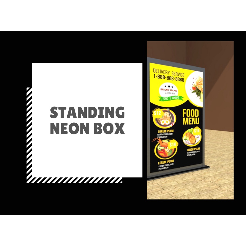 Jual Acrylic Standing Neon Box|Custom | Shopee Indonesia
