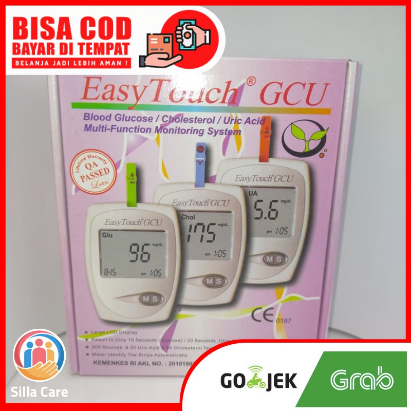 Jual EASYTOUCH EASY TOUCH GCU ALAT CEK TES PENGUKUR KADAR GULA DARAH ...