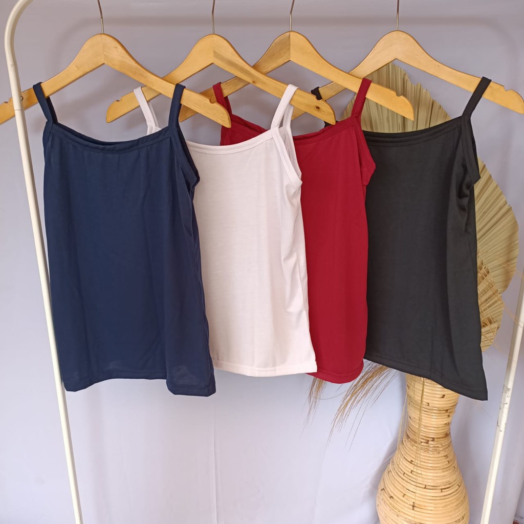 Jual Tanktop Wanita Polos Bahan Kaos Polyester Tank Top | Shopee Indonesia