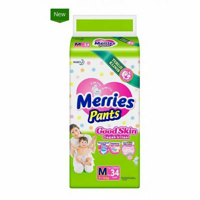 Jual Merries Pants Good Skin Size M isi 34 Pack | Shopee Indonesia