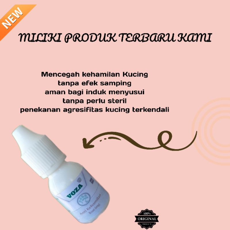 Jual VOZA obat anti kehamilan Kucing, anti birahi, libido ( KB kucing ...