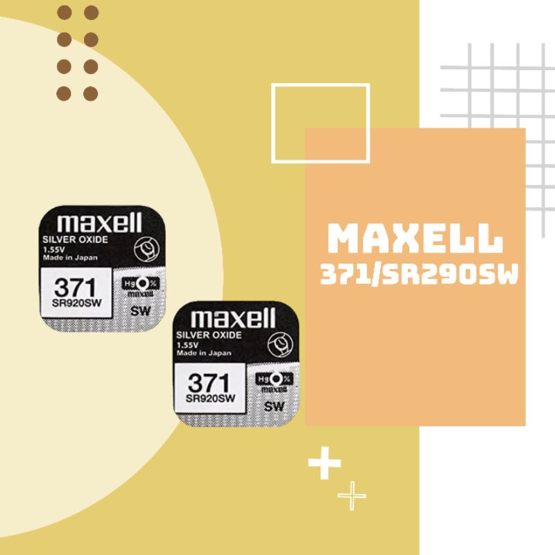 Jual BATERAI MAXELL 371 SR920SW ORIGINAL | Shopee Indonesia