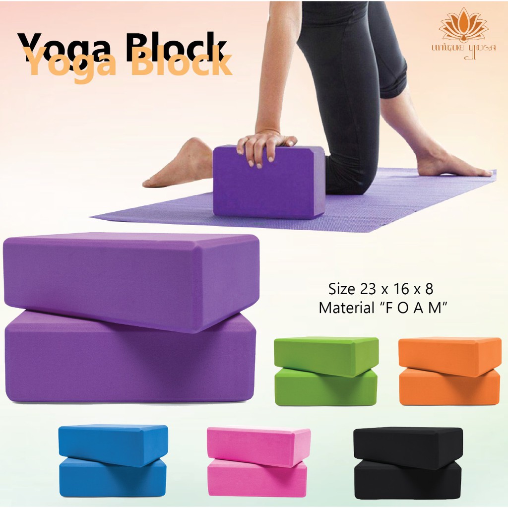 Jual Balok Yoga Foam / Alat Bantu Senam Yoga / Block Yoga Foam / Yoga ...