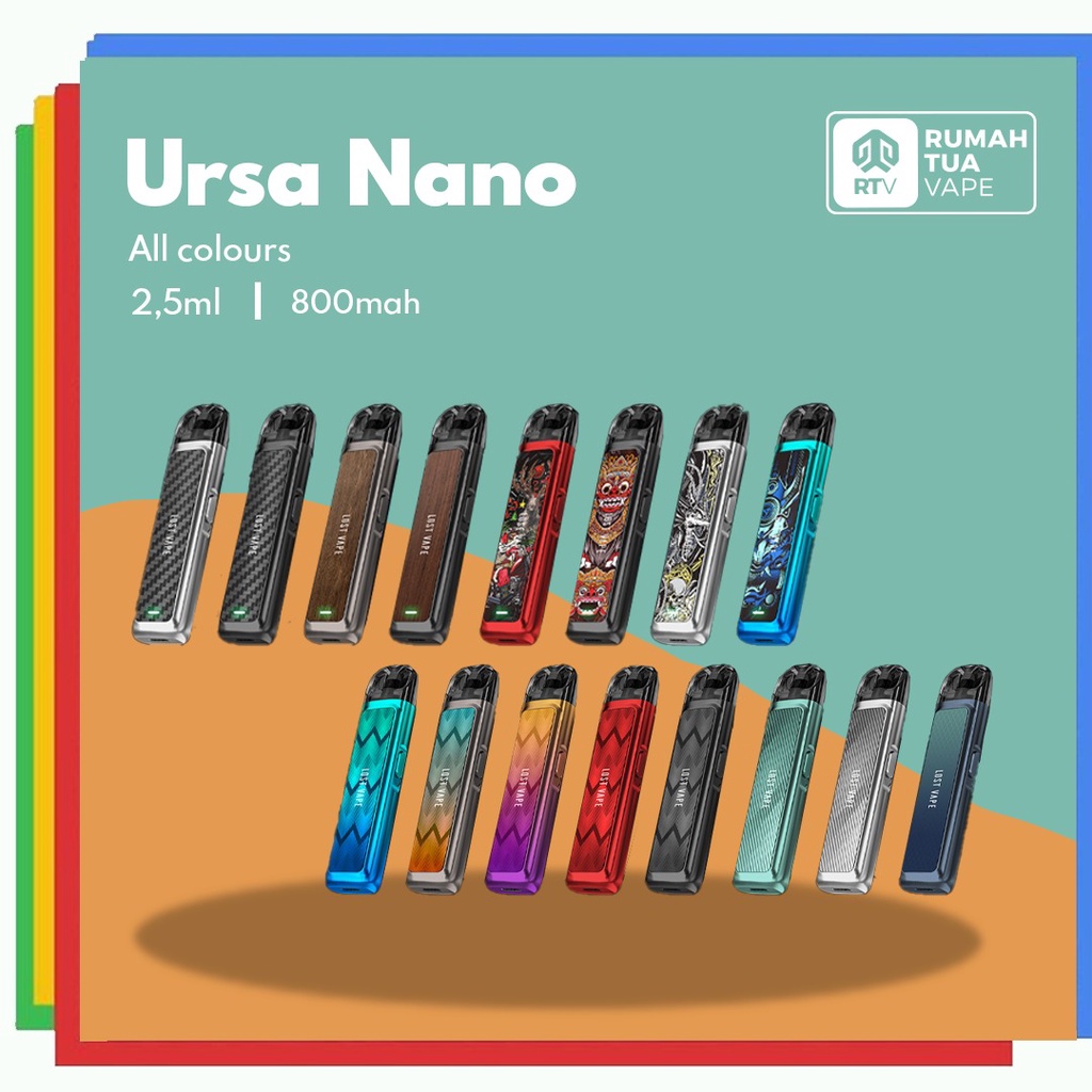 Jual URSA NANO 800MAH 18W POD KIT BY LOSTVAPE | Shopee Indonesia