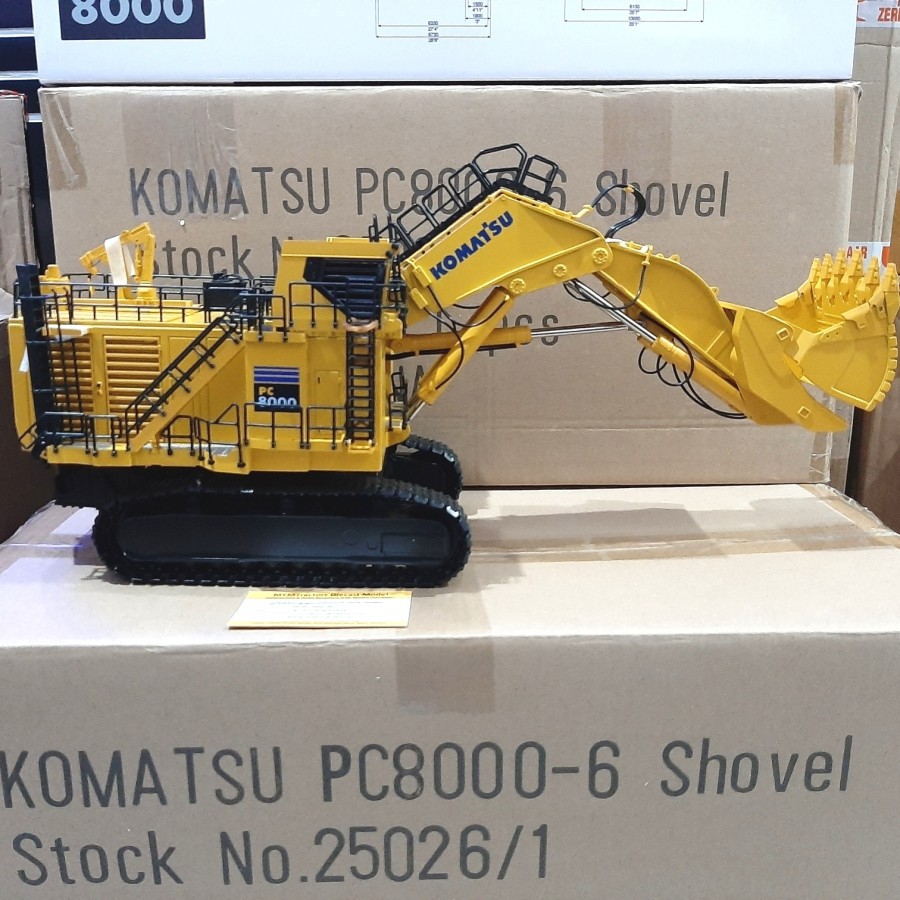 Jual Diecast Miniatur Alat Berat Komatsu Excavator PC8000 Electric (1: ...