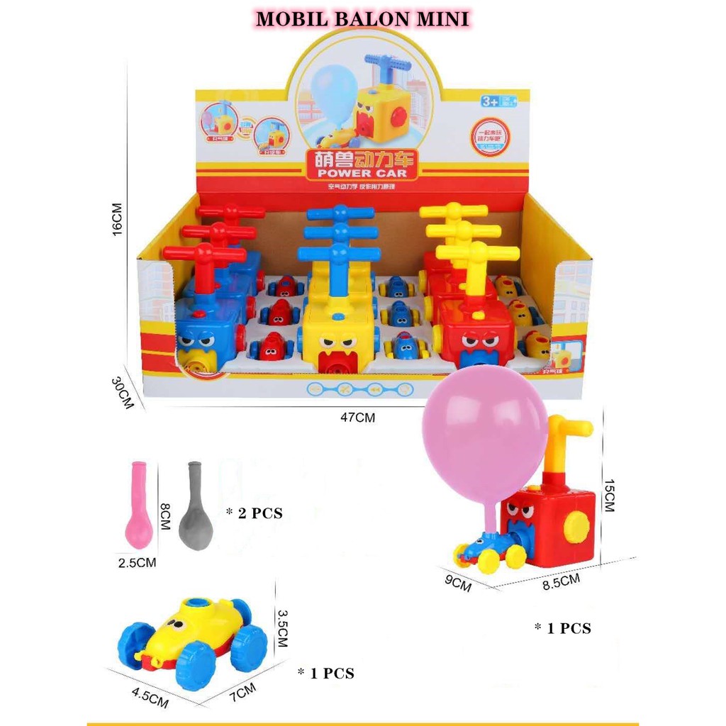 Jual mainan anak/mainan mobil/mainan baby/air balloon car/Mainan ...
