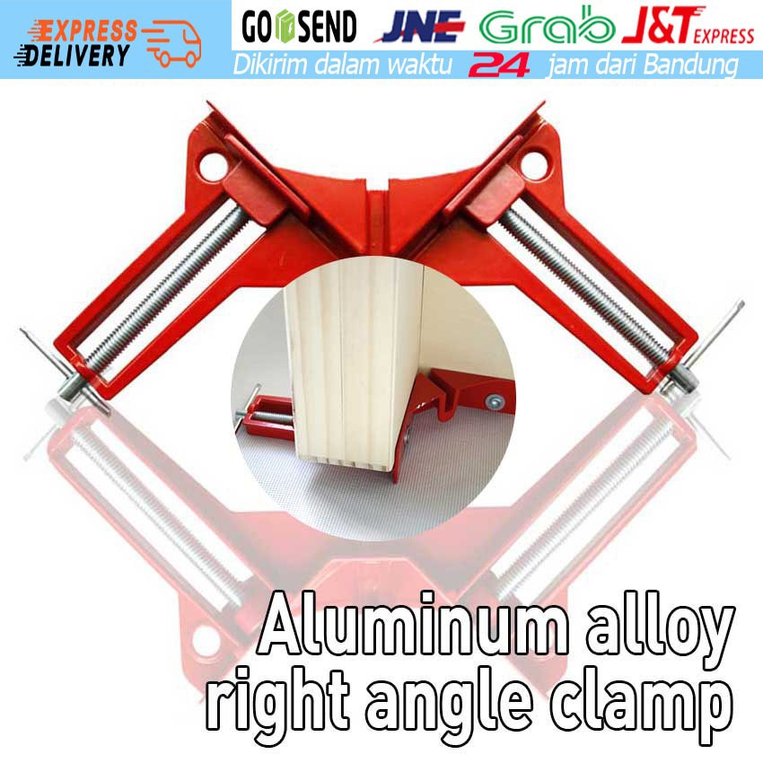 Jual Corner Clamp Penjepit Sudut Frame Kaca Kayu Angle 90 Derajat Siku ...