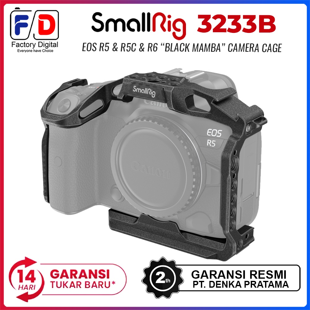 Jual SmallRig EOS R5 & R5C & R6 “Black Mamba” Camera Cage 3233B | Shopee Indonesia