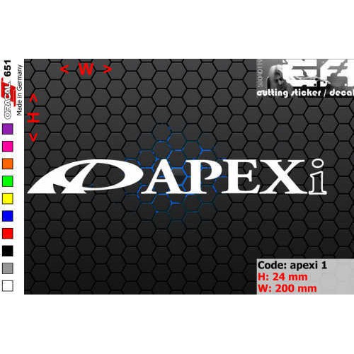 Jual ea cutting sticker / decal Code: apexi 1 ( sponsor logo ) | Shopee ...