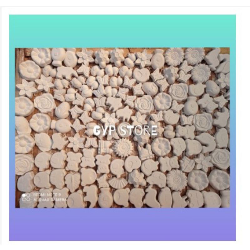 Jual 70 Pcs Patung Lukis Gypsum harga grosir / Patung lukis Gypsum size ...