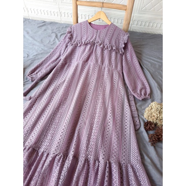 Jual GAMIS BURKAT RILLY DRESS Dobel furing//COD//Terbaru//gamislamaran ...