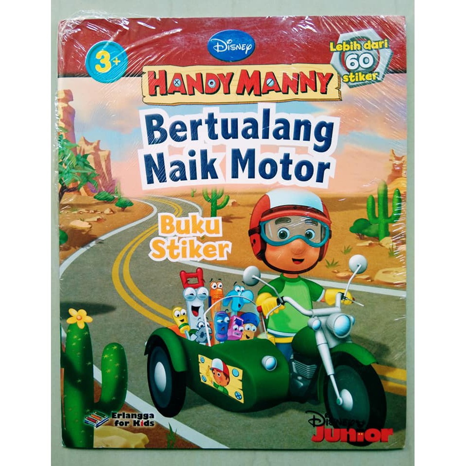 Jual Buku Stiker Handy Manny: Bertualang Naik Motor | Shopee Indonesia