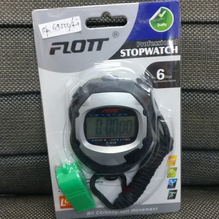 Jual Stopwatch / Stop Watch FLOTT FREE PLUIT TALI ANGKA BESAR | Shopee ...