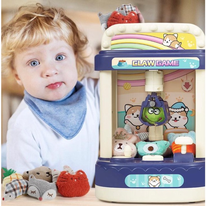 Jual Mini Candy Claw Machine -Electronic Tabletop Arcade Game with LED ...