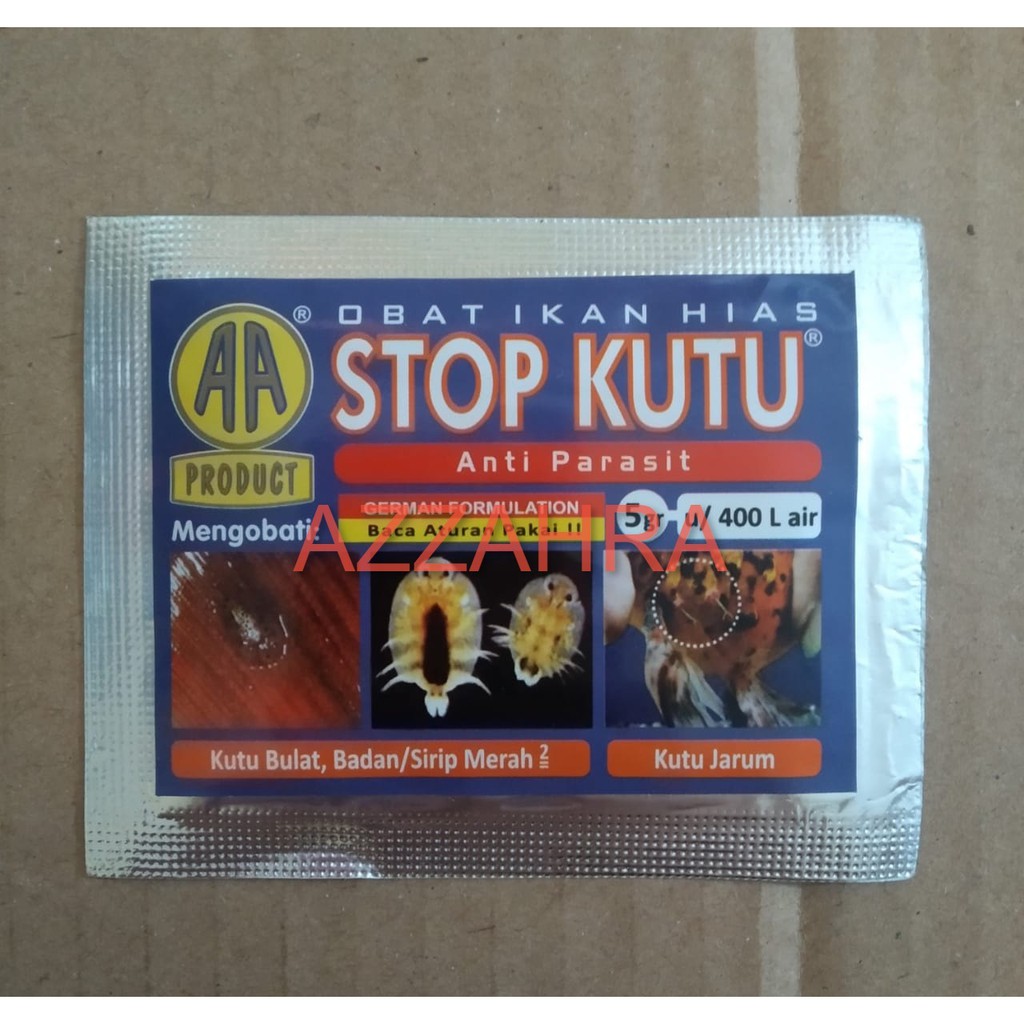 Jual STOP KUTU Anti Parasit - Obat Kutu Ikan Hias - Kutu Jarum - Kutu ...