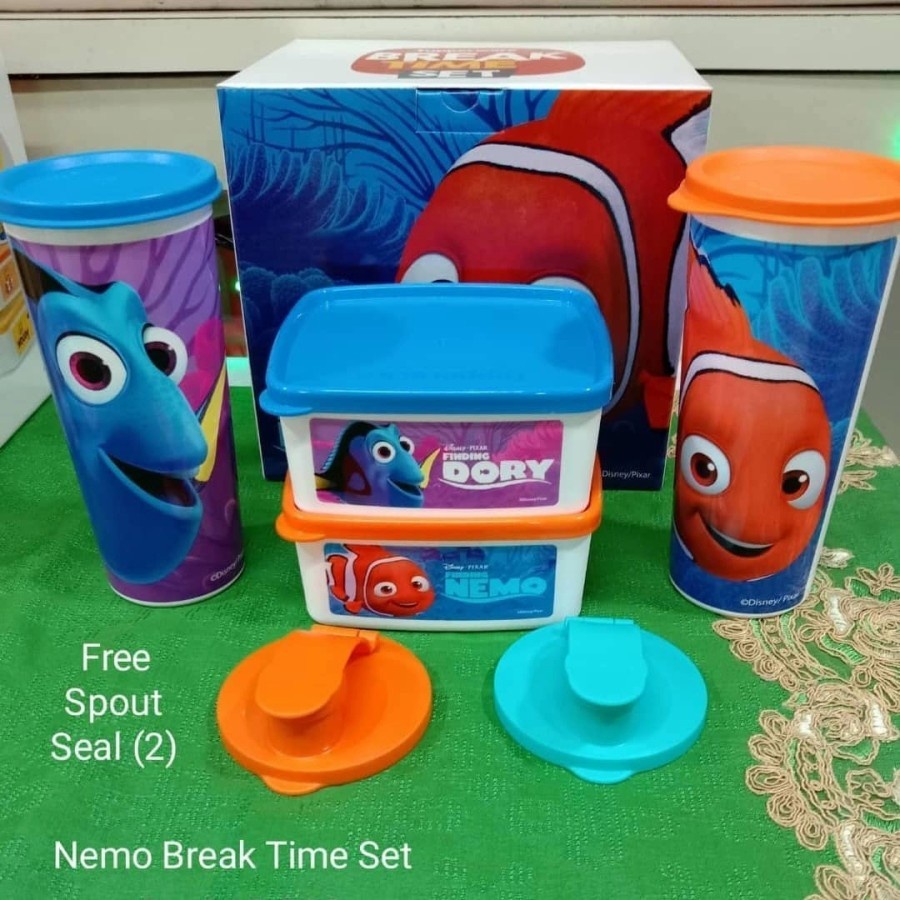 Jual kotak makan bekal anak nemo break time set (2) | Shopee Indonesia
