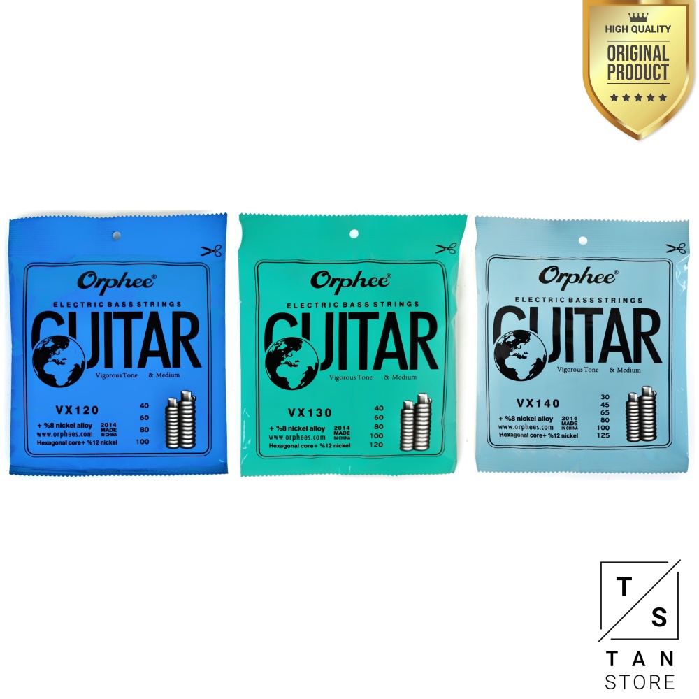 Jual ORIGINAL Senar Bass Elektrik Orphee 4 5 6 Senar VX120 VX130 VX140 ...