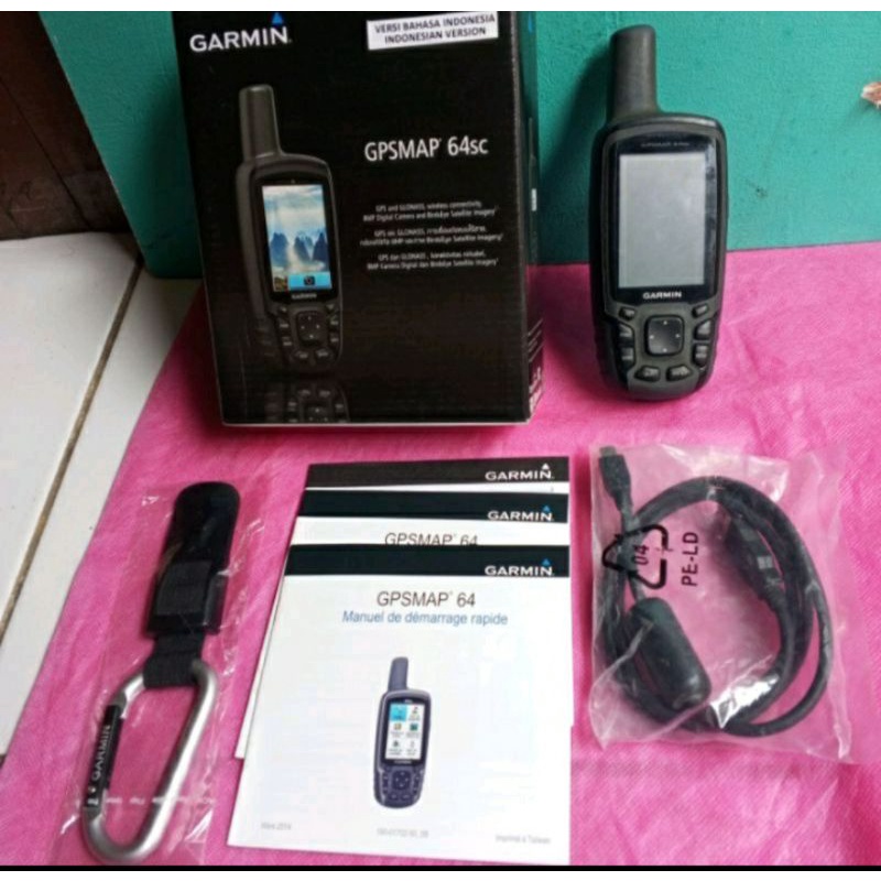 Jual Garmin GPS Map 64SC Free Peta Topografi Indonesia garansi toko 1 ...