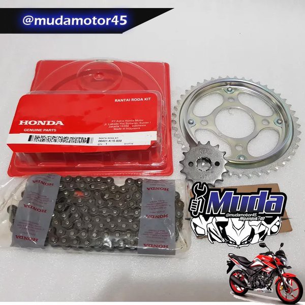 Jual RANTAI RODA KIT 06401-K15-900 SPROCKET DRIVE ASSY CB150R CB 150 R K15 OLD NON LED ORI AHM ...