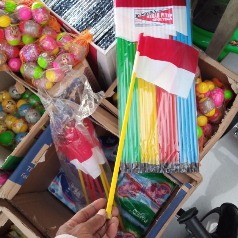 Jual Bendera suporter merah putih tangan 50biji | Shopee Indonesia