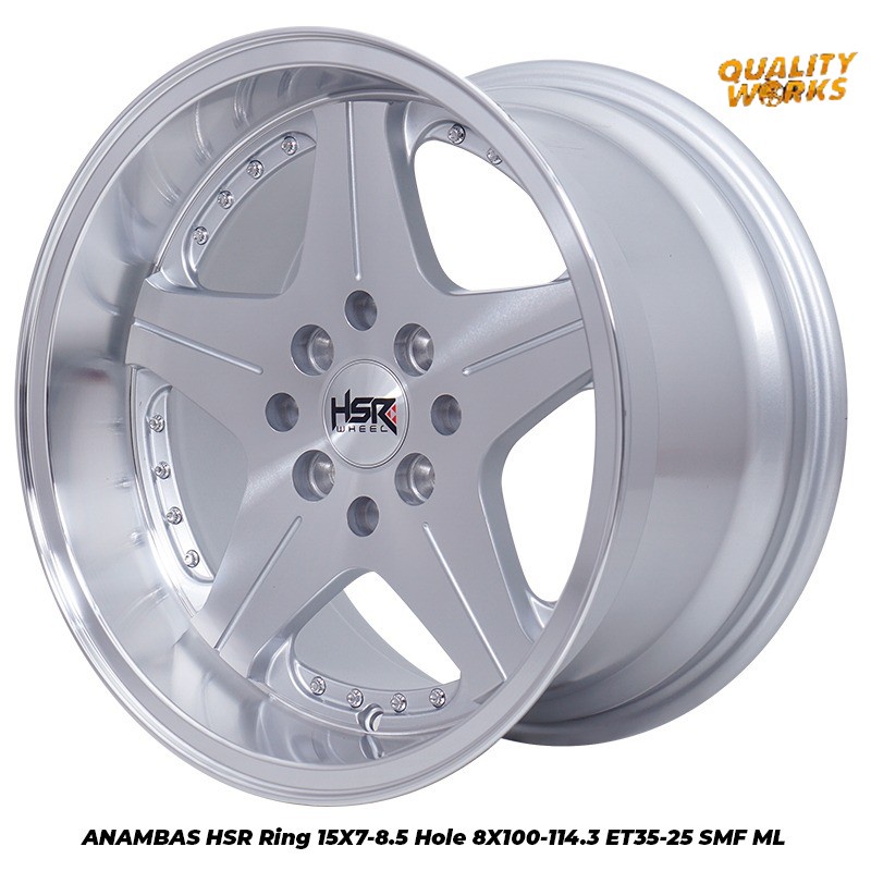 Jual velg anambas ring 15 hsr wheel lobang 4x100 4x114,3 untuk estilo ...