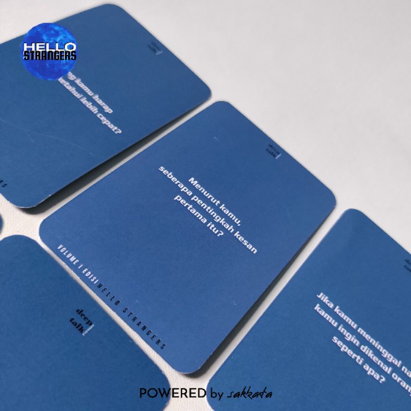 Jual Kartu Pertanyaan Deep Talk Edisi Hello Strangers - Permainan Kartu ...