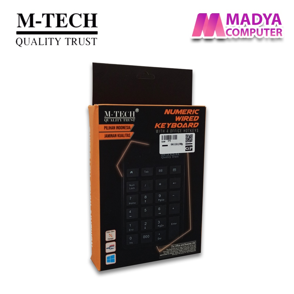 Jual Numeric Keypad / Keyboard Numeric M-TECH - Papan Ketik Numerik | Shopee Indonesia