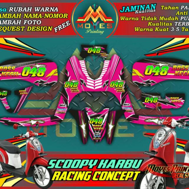 Jual STIKER STRIPING STIKER FULBODY dekal stiker scopy karbu stiker ...