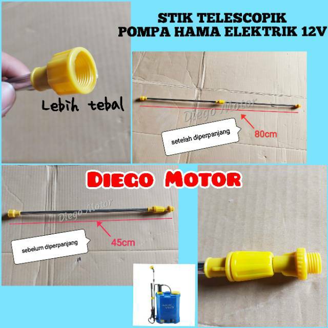 Jual 16L Stik teleskopik pompa semprot hama tipe Elektrik CBA 16 Liter ...