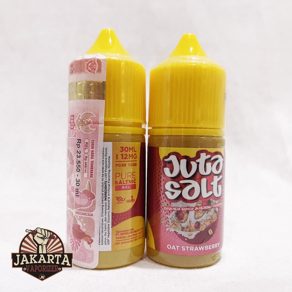 Jual [SALT] JUTA OATS STRAWBERRY OAT SALT 30ML 12MG 30MG BY RSR BREW X ...